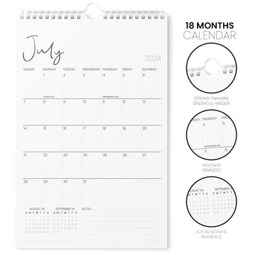 Greenery Calendar 2024 | 18 Months | 11x17 – Kartoprint